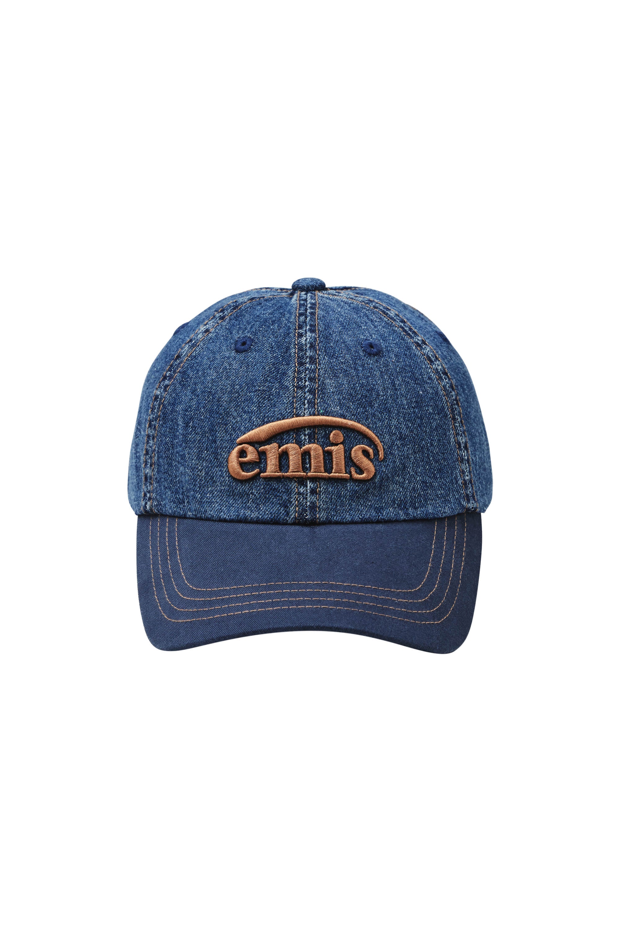 EMIS - WASHED DENIM BALL CAP-BLUE/NAVY | Shop Stylish Denim Baseball ...